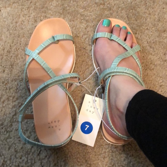 a new day | Shoes | A New Day Target Aqua Eden Strappy Toe Loop Sandals ...